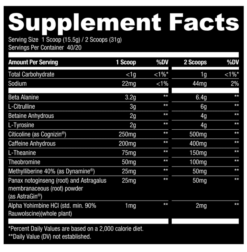 RYSE Stim Daddy High-Stim Pre-Workout Powder – 20/40 SRV. | New Age Markt