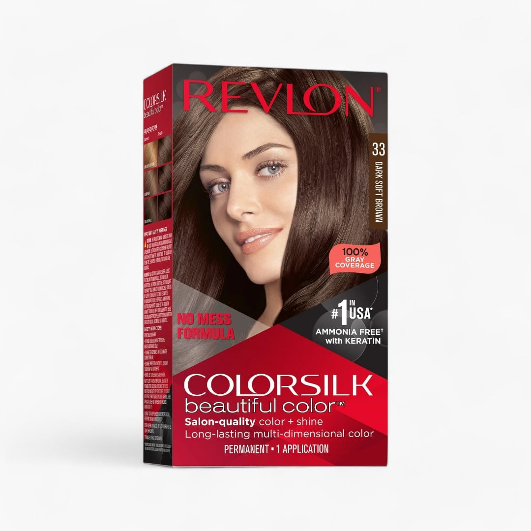 REVLON COLORSILK USA #33, DARK SOFT BROWN 12CT | New Age Markt